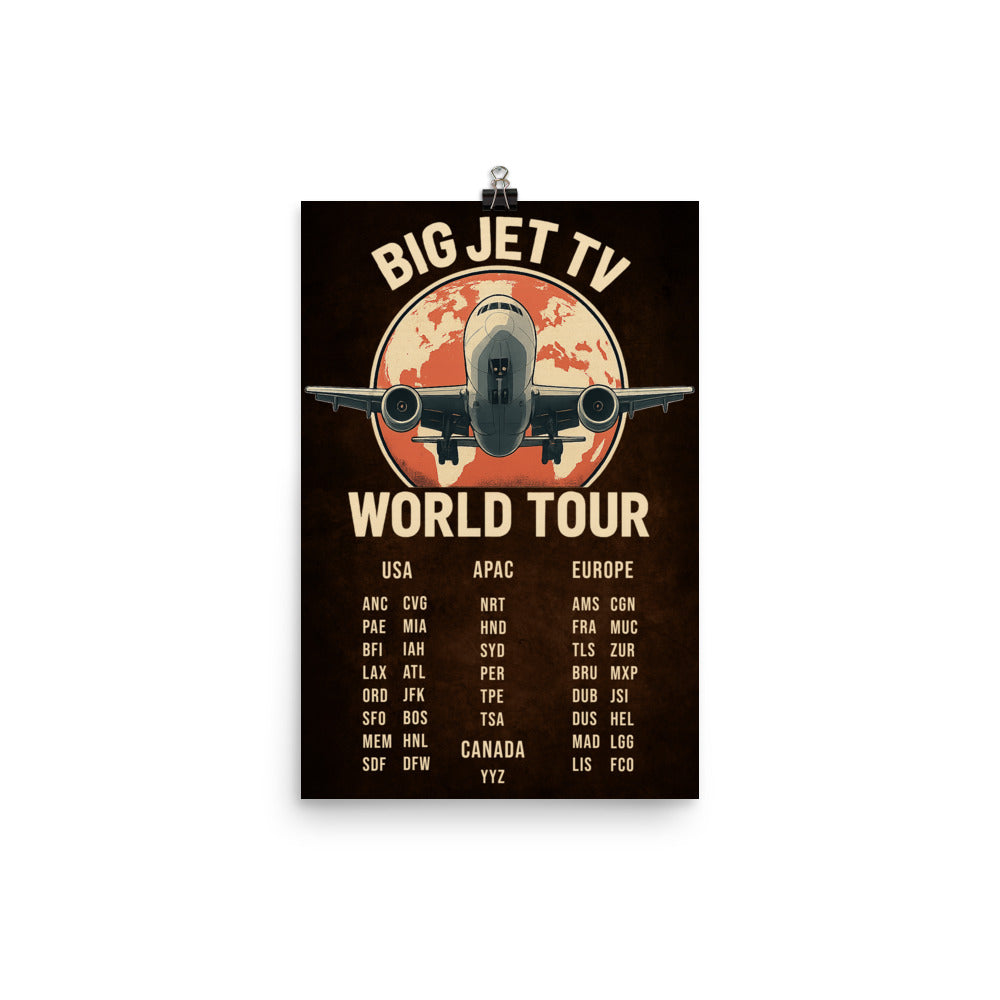 World Tour - Poster – Big Jet TV LIVE Ltd