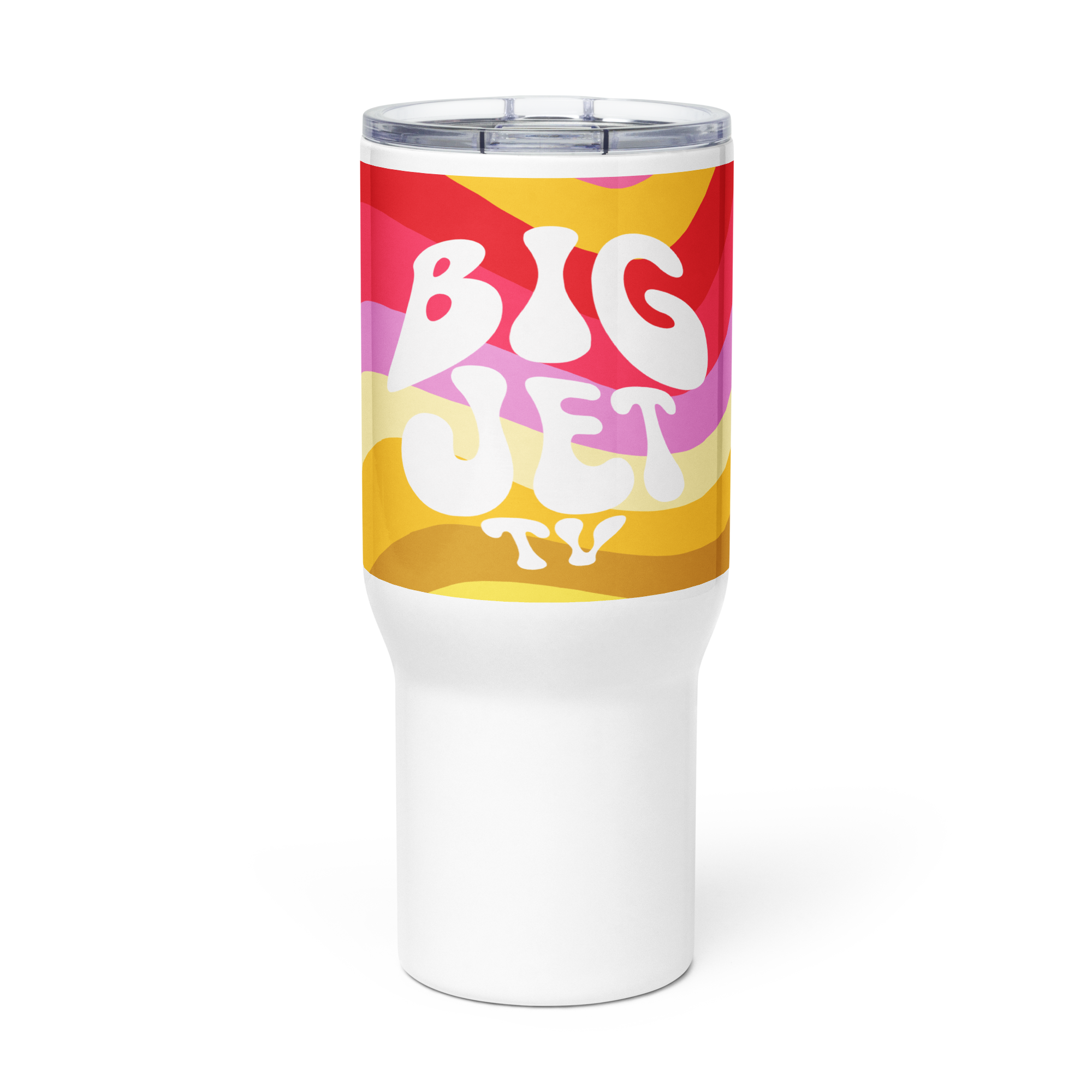 Funky Travel Mug – Big Jet TV LIVE Ltd